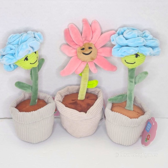 Giggle Scape | Toys | Giggle Scape Rose And Daisy Plush Plant Nwt ...